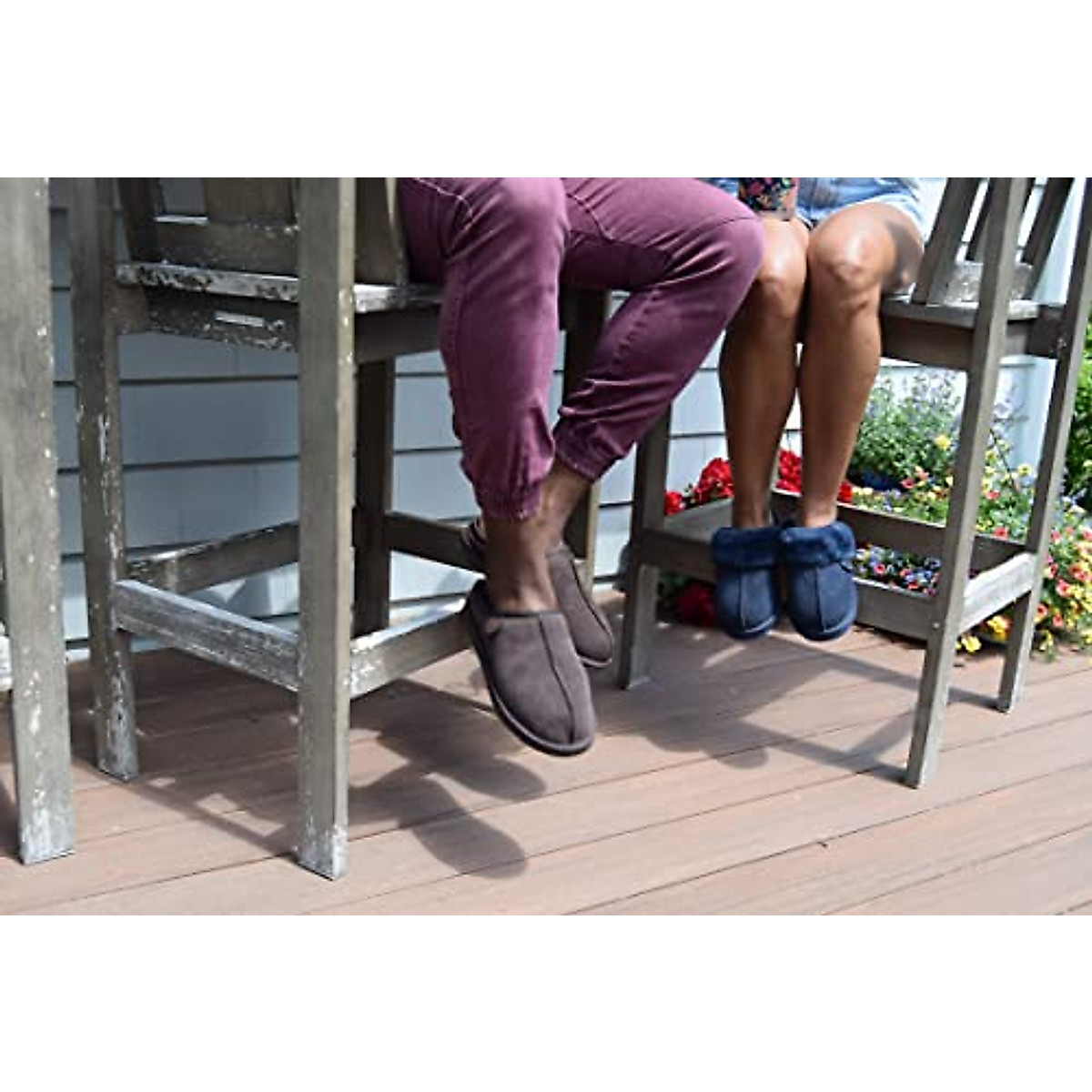 Fireside by Dearfoams Men's Grafton Genuine Shearling Water Resistant Indoor/Outdoor Clog