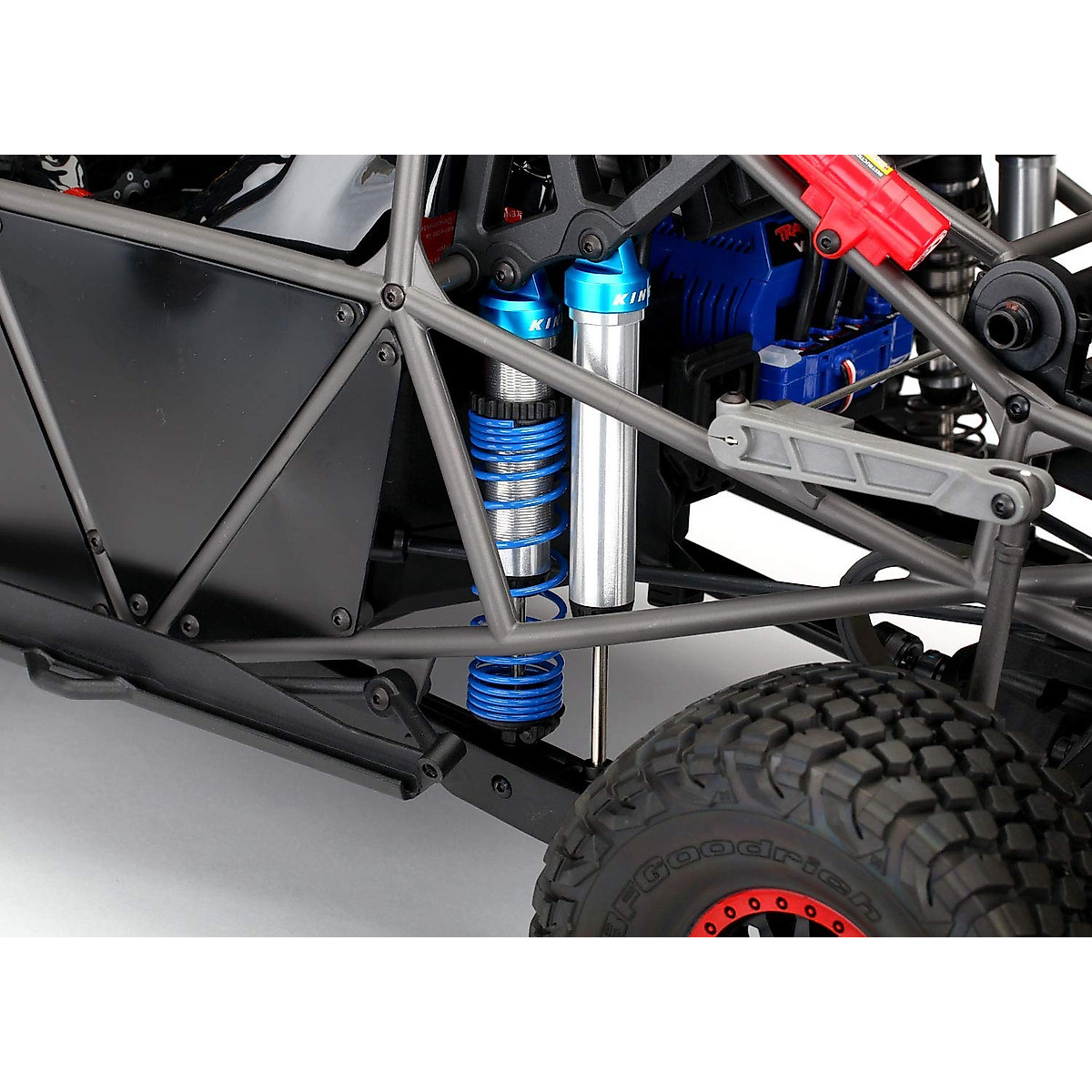 Traxxas TRA8457 - Shock caps, Aluminum (Blue-Anodized), King Shocks (4)