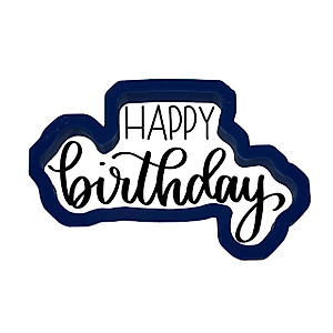 Happy Birthday Word Outline Cookie Cutter (5 inch)