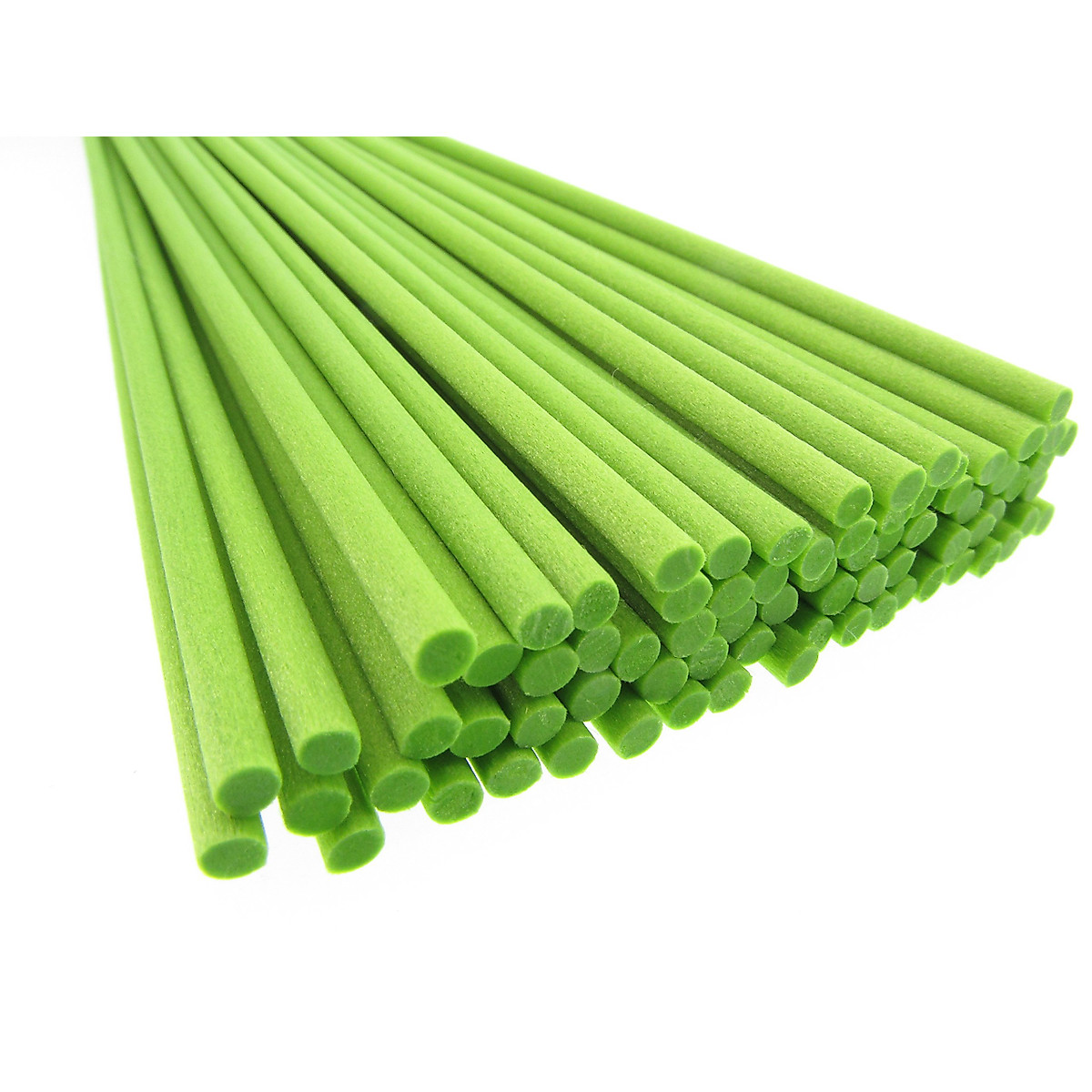 Breath Me TM 50pcs Lime Green Reed Diffuser Fibre Sticks 12 inch for Air Freshener and Aroma