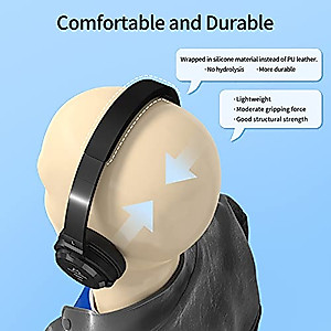 SoundMAGIC P23BT Portable On Ear Bluetooth Headphones CVC Noise Canceling Microphone HiFi Sound Stable Wireless Signal Connection Long Playtime with Detachable Cable for Game Black