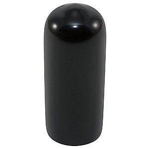 Caplugs VC-375-16 VC Series – Plastic Round Cap 500 Pack, Black Vinyl, 0.375" W x 1.00" L Protective Closures, Thread Protectors, Dust and Moisture Seals, Masking, Plating, Color Coding (99190138)