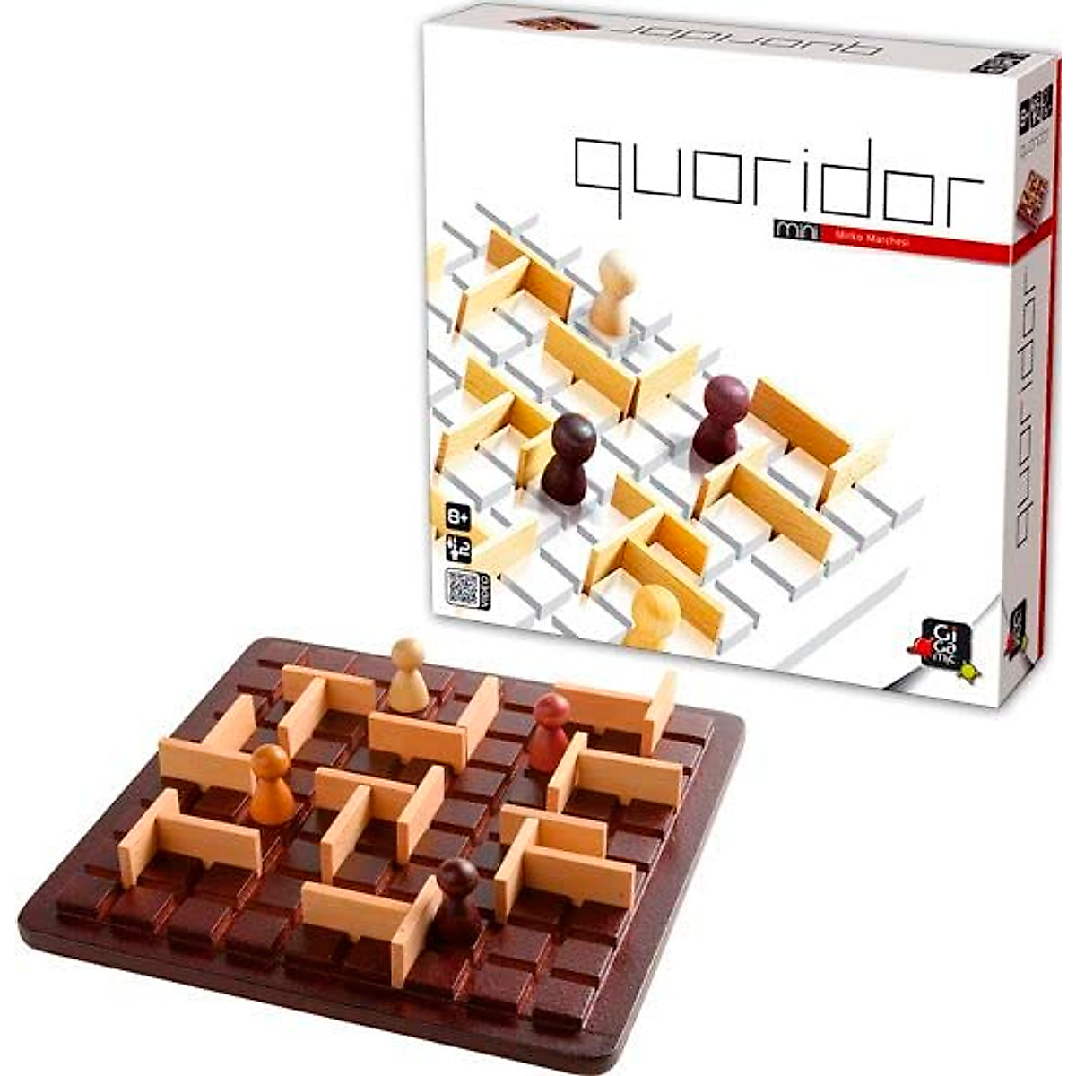 Quoridor Mini | Travel-Friendly Strategy Game for Families and Adults | Ages 8+ | 2 Players | 15 Minutes