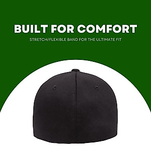 LINDO - Flex/Stretch Band Pro Back Style Hat - The Great Outdoors (Black w/Graphite: L/XL)