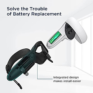 KIWI design VR Cable Management and Controller Grips Cover for Quest 2