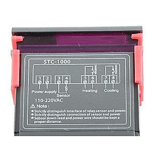 All-Purpose Digital Temperature Controller Cooling and Heating Thermostat Temperature Regulator -50-110℃ STC-1000 ((AC110~220V ))