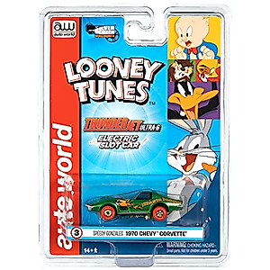 Auto World Thunderjet R33 Looney Tunes Speedy Gonzales - 1971 Chevy Corvette HO Scale Slot Car