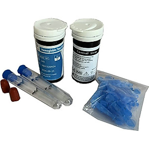 Hb Hemoglobin Test Meter Hemoglobin Meter Hemoglobin Analyzer Hemoglobin Test Kit + 50 Strips