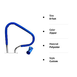Frantie Swimming Pool Handrail Cover, 8 Feet Zipper Slip Resistant Rail Grip for Swimming Pool Hand Railing Cover