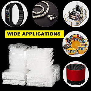 50Pcs Clear Bubble Out Bags, 12”x16” Bubble Pouches Bags for Shipping, Double Wall Bubble Cushioning Wrap Bags for Moving Packaging Storage Fragile China Dishes Electronic Item-Large Bubble Pouches