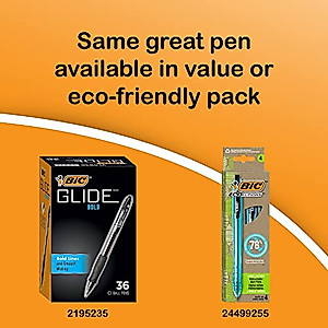 BIC 859025 Velocity Retractable Ballpoint Pens Bold Point Black Ink