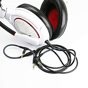 NewFantasia Replacement Headphone Cord Audio Cable for SENNHEISER Game ONE, Game Zero, PC 373D, GSP 350, GSP 500, GSP 600, GSP 670, G4ME ONE Zero Gaming Headphones Headset 2.1m/6.7ft