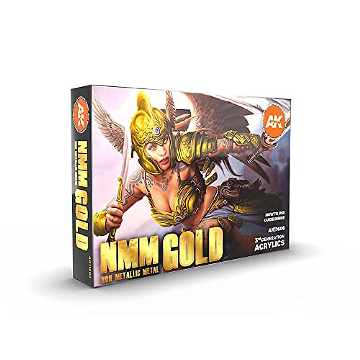 AK-Interactive NMM (Non Metallic Metal): Gold Set 11606 - Model Building Paints and Tools # 11606-1