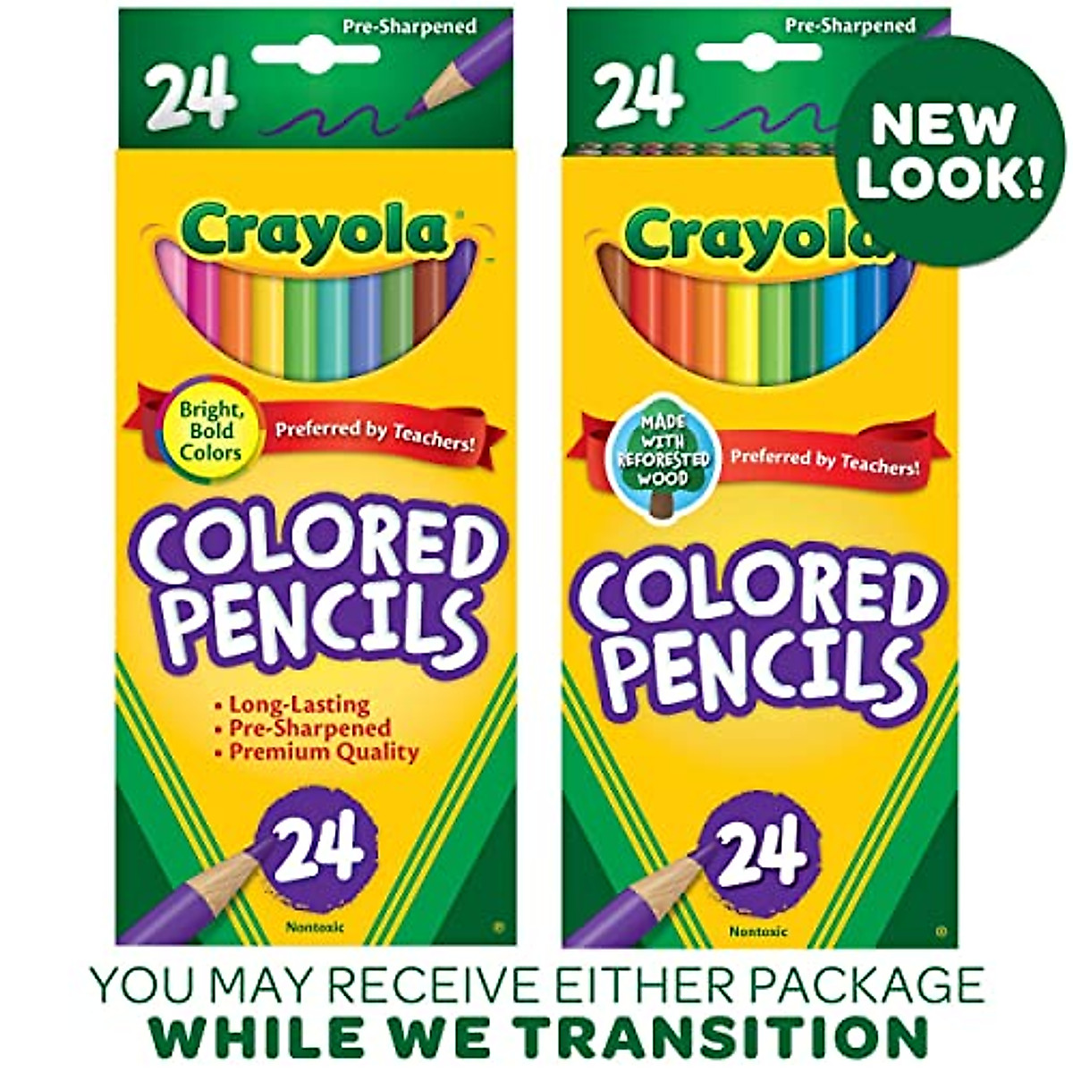 Crayola Colored Pencils, Coloring Supplies, 24 Count