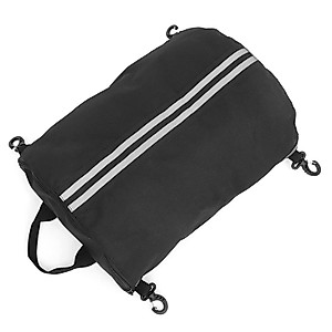 LIXADA Kayak Deck Bag SUP Deck Zipperd Pouch with Swivel Snaphooks Kayak Dry Bag Deck Bag for SUPs and Kayaks, Black