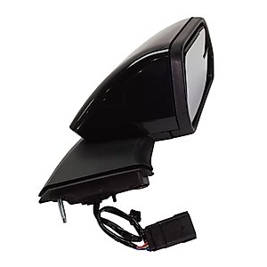 Kool Vue Driver & Passenger Side Power Non-Heated Mirrors for Ford Mustang 2015-2020 With Spotter Glass; Without Signal Light, Memory & Puddle Lamp Paintable