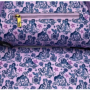 Loungefly Jasmine & Rajah Floral Scene Print Double Strap Shoulder Bag