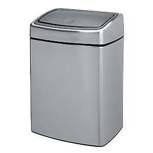 Brabantia Touch Bin, 2 Gal / 10L, Matte Finger Print Proof