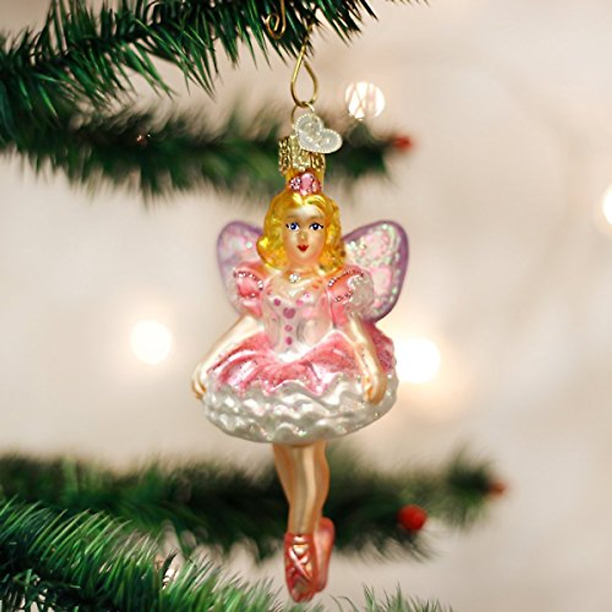 Old World Christmas Sugar Plum Fairy Glass Blown Ornament for Christmas Tree