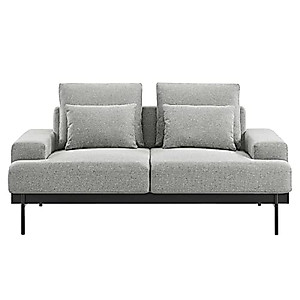 Modway Proximity Love Seats, Light Gray