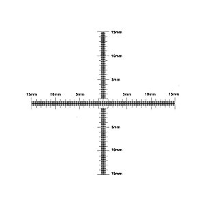 TOSUKKI 0.1mm Microscope Micrometer Calibration Ruler Slide, Cross Microscope Micrometer，Micrometer Ruler,Micrometer Ruler for Microscope,Micrometer Ruler,Micrometer Measuring Tool