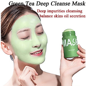 NKICAW Reetata Green Tea Deep Cleanse Mask, 2/4 Pcs Green tea mask stick, Reetata Green Tea Face Mask (2 pcs), 0.04 Ounce (Pack of 1)