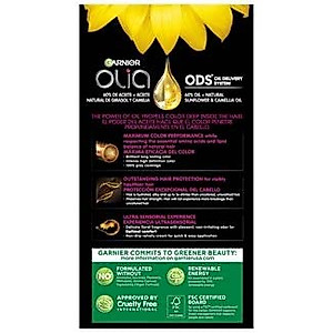 Garnier Olia Oil Powered Permanent Color, Medium Brown [5.0] 1 ea (Pack of 4)