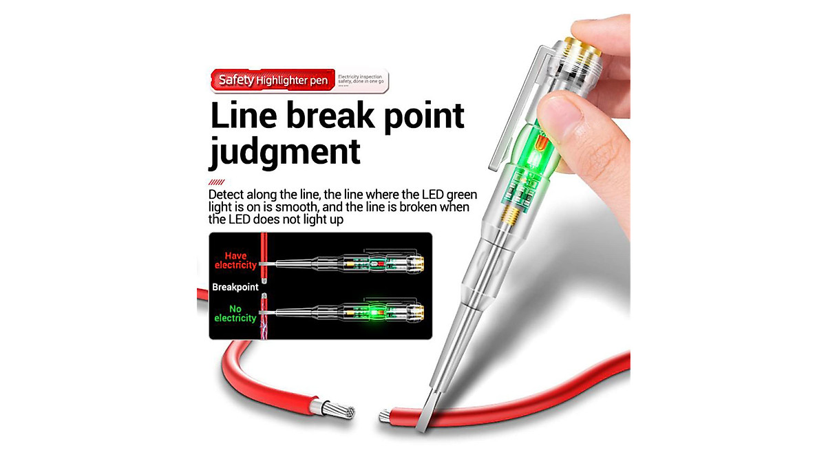 Portable Electrical Tester Pen | Waterproof Circuit Tester
