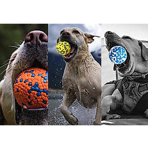 Hungry Dog Co.- Super Durable Premium Dog Balls -Pet Safe Dog Toys for Fun and Play. Very Bouncy and Durable -Great for Aggressive Chewers -Stimulating Colors and Patterns -2 Multi-Color 3” Balls #2
