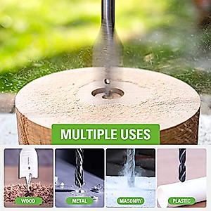 Greenworks 90 Piece Black Oxide Drilling and Driving Bit Set with Modular Case for Wood, Metal, Plastic, and Masonry,3X Longer Life,135° Split Point,Precision-Milled