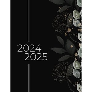 Monthly Planner 2024-2025 : Large 2 Year Calendar Planner.24 Month from January 2024 to December 2025.: With Holidays ,Notes page , To Do List, Contact list And Password Pages .