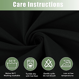 HolidayIdeas Waterproof Outdoor Curtains for Patio, 6 Panels - 54x120 Inches - Weatherproof Privacy Outsides Curtains for Backyard Porch Gazebo, Sunlight & UV Blocking (Black, Grommet Top)