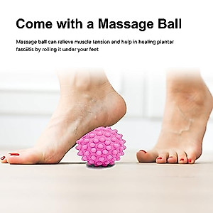 Kelong Plantar Fasciitis Night Splint: Upgraded Plantar Fasciitis Brace with Massage Ball for Foot Pain Relief by Plantar Fasciitis Achilles Tendonitis Foot Drop Flat Arch Heel Spur | Comfortable & Easy Use for Women Men