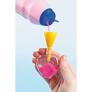Baker Ross EV3043 Mini Shaped Sand Art Bottles - Pack of 8, for Children to Decorate and Display, Ideal Kids Arts and Crafts Project