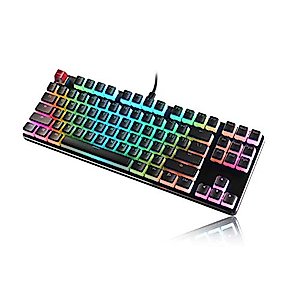 Glorious Aura V1 (Black) Pudding Keycaps - Double Shot PBT Translucent for Mechanical Keyboards, 104 Key Set, TKL, Compact Compatible, English (US) Layout (Aura (Black))
