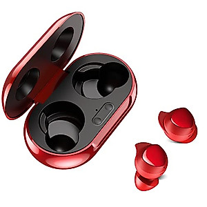 Urbanx Street Buds Plus True Wireless Earbud Headphones for Samsung Galaxy Note 20 Ultra 5G - Wireless Earbuds w/Noise Isolation - RED (US Version with Warranty)