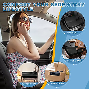 anzhixiu Car Seat Cushion, Car Cushion Seat Cushion for Car Seat Driver, Sciatica Pain Relief Pillow Tailbone Pain Relief Cushion for More Relaxation