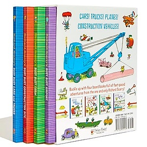 Richard Scarry's Busy Busy Boxed Set: Busy Busy Airport; Busy Busy Cars and Trucks; Busy Busy Construction Site; Busy Busy Farm (Richard Scarry's BUSY BUSY Board Books)
