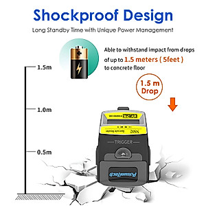 Posunitech Bluetooth Barcode Scanner 1D 2D NS02 with Lanyard Trigger Scanning Zebra SE4107 Compatible Android iOS PC IP65 NFC for Warehouse, Manufacturing, Logistics and Tough Environment