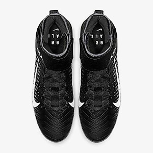 Nike Men's Alpha Menace Pro 2 Mid Football Cleats, Black/White-cool Grey-anthracite, 11