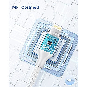 Short iPhone Charger 1ft 2Pack, Apple Certified 1 Foot iPhone Charger Cord Nylon Braided 12 Inch Short Cable Fast Charging Compatible with iPhone 13 12 11 Pro Max XR XS 8 7 6 Plus SE 2020