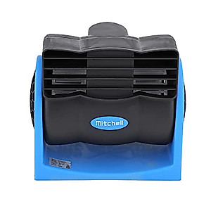 Zerone Car Silent Air Fan, Universal 12V Electric Car Mini Fan Adjustable Speed Silent Air Fan with Cigarette-Lighter Plug for Truck RV SUV ATV, 6.5 x 5.1in