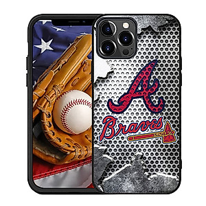 for Atlanta Baseball Fans Case Cover Compatible with iPhone 12/12 Pro, Slim Fit Protective Back Case Shell Gift for Dad Mum Men Women Boy Girl for 12/12 Pro 6.1 in