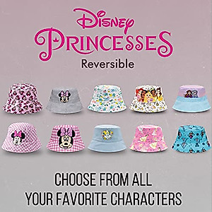 Disney Toddler Bucket Hat for Girls, Baby Girl Bucket Hat, Toddler Bucket Cap with Frozen, Minnie & Princess, Toddler Hat