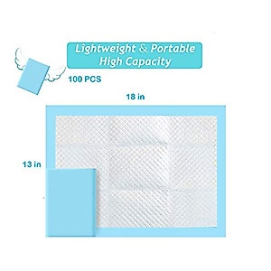 Baby Disposable Underpad 100 Count Incontinence Changing Pad Baby Diapers Newborn Pads Soft Breathable Waterproof Leak Proof Quick Absorb 13X18 Inch