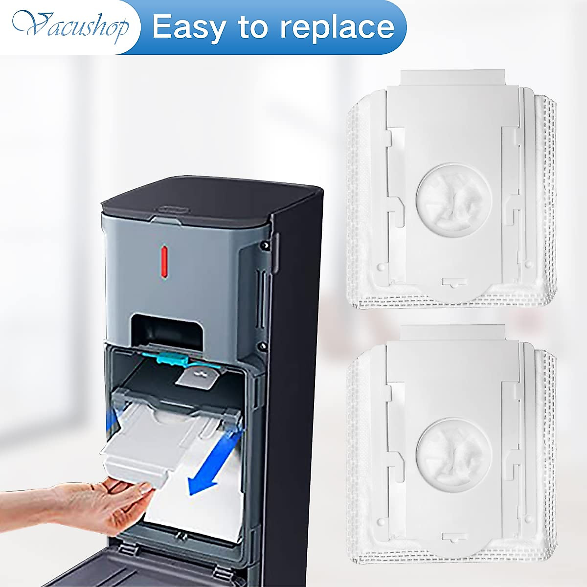 VACUSHOP Dust Bags Replacement for Samsung VCA-ADB90 70+ 75+ 90 Series Cordless Stick Vacuum Accessories Parts 6pcs