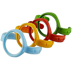 ROMIRUS Baby Feeding Bottle Handles Compatible for NUK Smooth Flow Bottles (Not for Nuk Cups and Nuk Simply Natural Bottles), 2 Counts Color May Vary