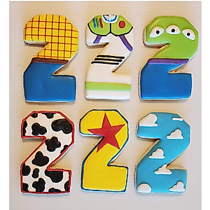 Large Number Two #2 Cookie Cutter, 4.25" Made in USA by Ann Clark