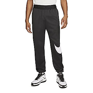 Nike Therma Men's Basketball Pants, Style: DM0995 (as1, Alpha, s, Regular, Regular, Black/White, Small, Loose)