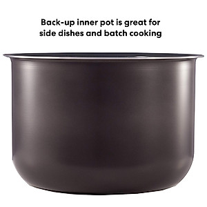 Instant Pot Ceramic Inner Cooking Pot - 6 Quart and Silicone Cover 5 & 6 quart